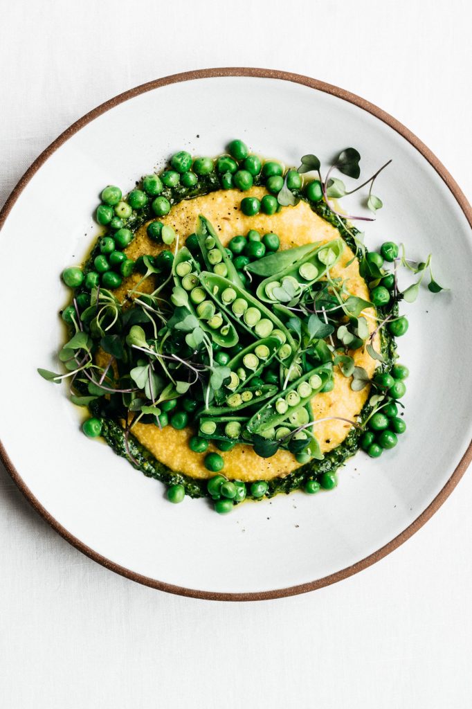 Millet Polenta with Spring Vegetables and Greens from Simply Vibrant ...